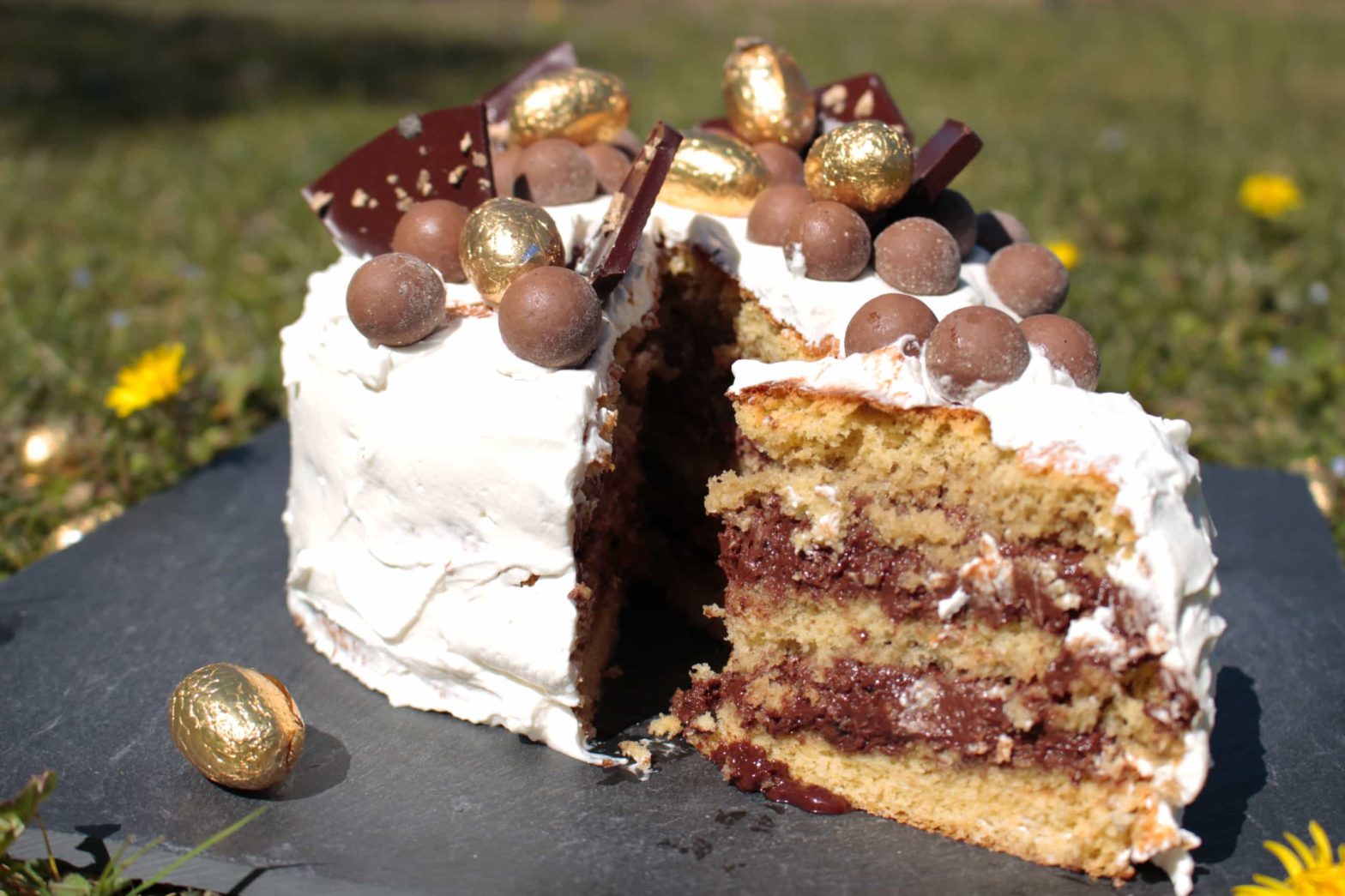 Truffle chocolate easter cake - Magazine Plantin