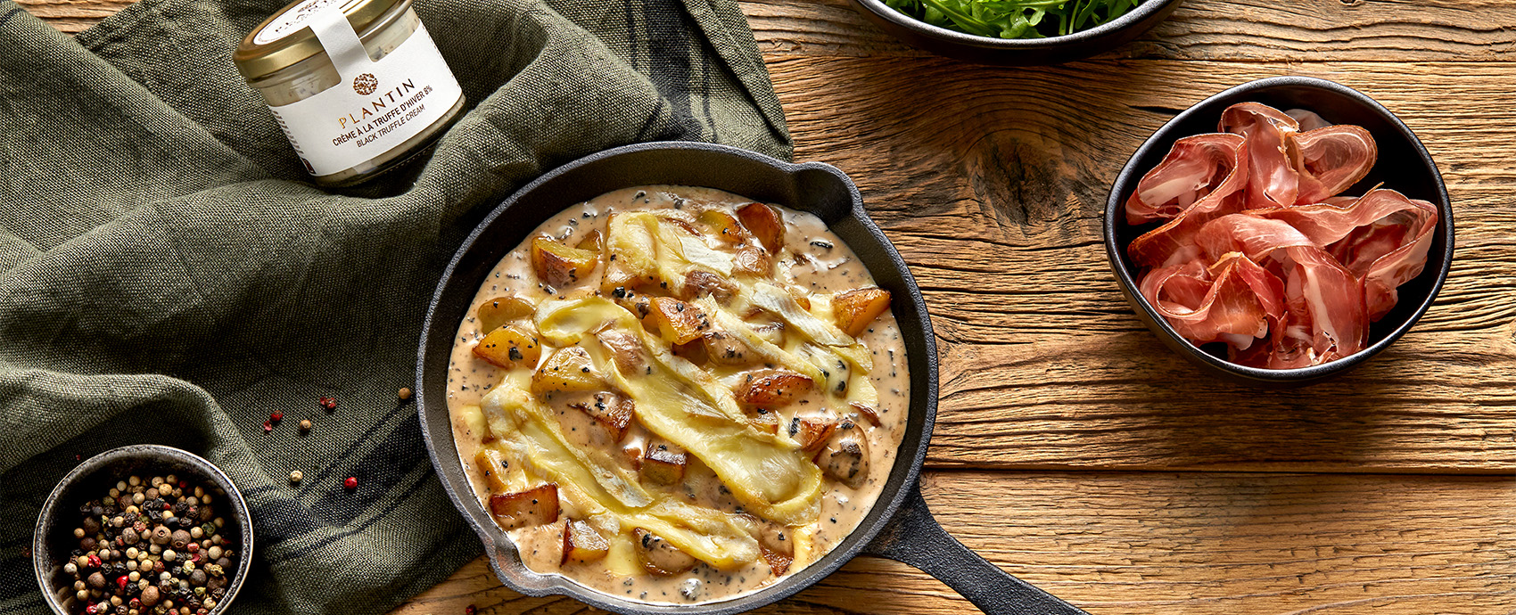 Tartiflette à la crème de truffe d'hiver - Magazine Plantin
