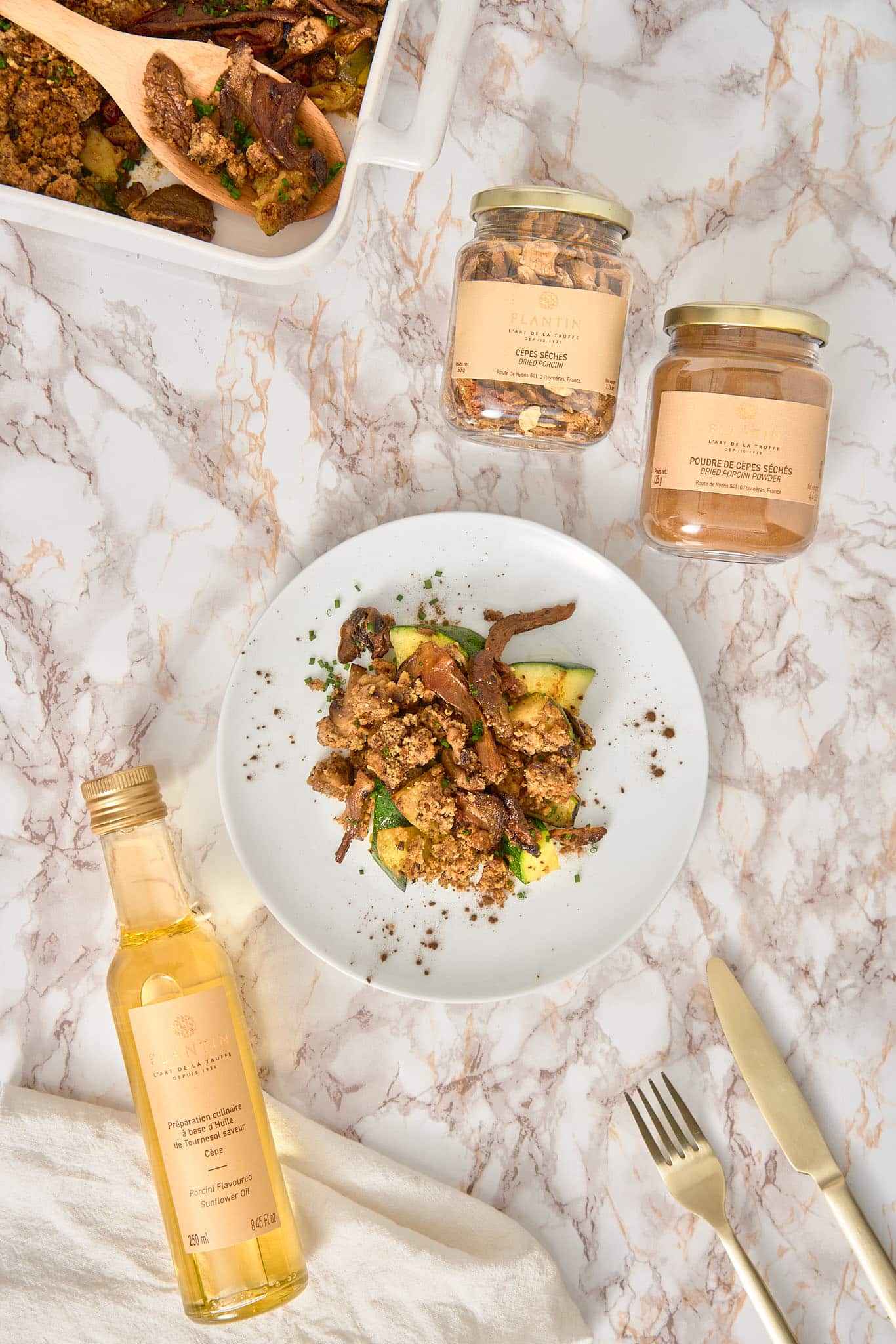 Crumble de légumes aux cèpes - Magazine Plantin